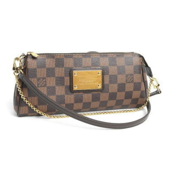 Louis Vuitton | Bags | Louis Vuitton Eva Damier Ebene Brown Bag Handbag ...